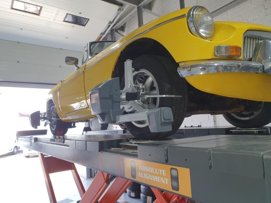 Lowered car alignment