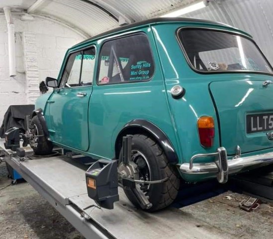 Lowered car alignment